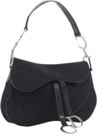 Dior Sac bandouli&egrave;re Pre-owned en nylon - Femme - Pre-owned - Noir - Taille: ONE Size