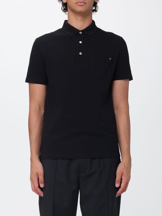 Valentino Garavani Polo en coton avec VLogo Signature et poche plaqu&eacute;e