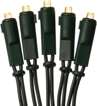 Hellum 50-tlg. LED Lichterkette, Lichterkette innen mit Stecker, Lichterkette Weihnachtsbaum mit 50 warmwei&szlig;en LED, Lichterkette innen mit beleuchteter L&auml;nge