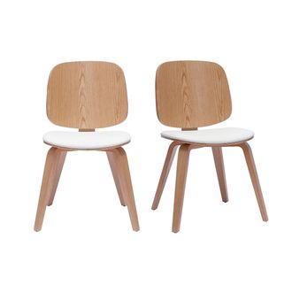 Miliboo Sedie Legno Chiaro E Bianco (set Di 2) Beck