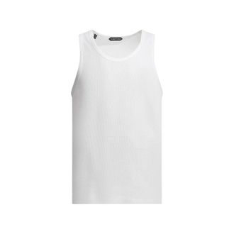 Tom Ford Homme, Tops, Blanc, Taille: M D&eacute;bardeur &agrave; col rond