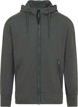 C.P. Company C.p. Company, Homme, Sweatshirts et sweats &agrave; capuche, Gris, Taille: XL SweaT-shirt Ouvert &agrave; Capuche