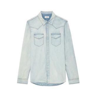 Zadig&Voltaire Saby Denim Shirt - - Shirts - Herren - Blau - L