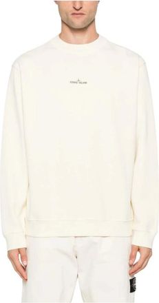 Stone Island Homme, Sweatshirts et sweats &agrave; capuche, Beige, Taille: L Crew Neck SweaT-shirt