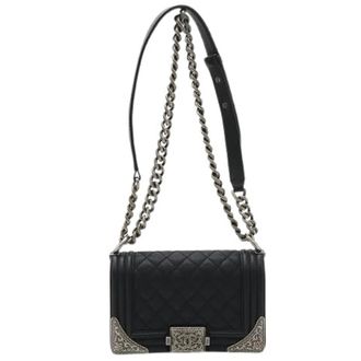 Chanel Pre-owned Leder Schultertasche - - Pre-owned - Damen - Schwarzk - ONE SIZE
