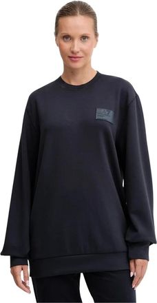 Emporio Armani Emporio Armani Ea7, Femme, Sweatshirts et sweats &agrave; capuche, Bleu, Taille: 36 FR SweaT-shirt &agrave; col rond