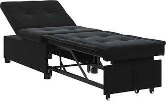 vidaXL Schlafsofa Schwarz 67 x 194 x 38 cm Samt Vidaxl