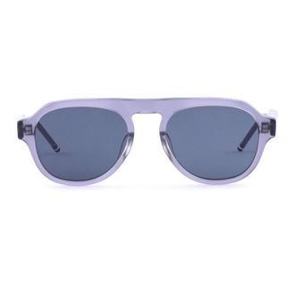 Thom Browne Homme, Accessoires, Gris, Taille: ONE Size Lunettes de soleil ovales