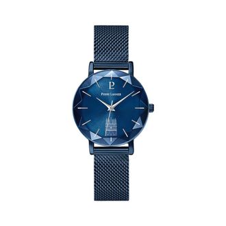 Pierre Lannier Montre Femme COEUR BATTANT Bleu Acier milanais Bleu