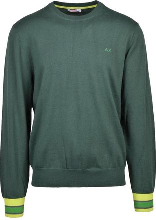 Sun 68 Homme, Pulls, Vert, Taille: XL Pullover Girocollo
