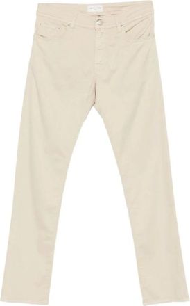 Jacob Cohen Homme, Pantalons, Beige, Taille: W31 Pantalon en coton et lyocell