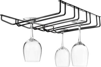 Lacor Becherhalter quadratisch cupshalter, Metall, schwarz metallic, Cu&aacute;druple