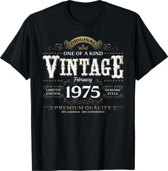 Generic 51. Geburtstag Februar 1975 Vintage Edition T-Shirt