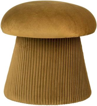 ebuy24 Ebuy24 - Pouf forme champignon 39x39x42 cm en velours ocre