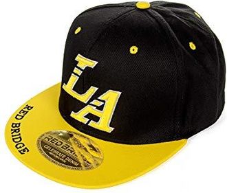 Red Bridge Casquette de Baseball avec Les Lettres LA brod&eacute;es pour Les Hommes Noir et Jaune