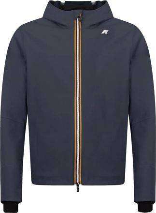 K-Way Kapuzenjacke mit Reißverschluss - Blau