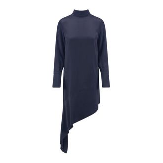 Semicouture Asymmetrisches Midikleid - - Dresses - Damen - Blau - L