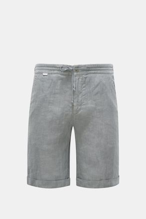 04651/ Herren - Leinen-Bermudas Linen Bermuda grau