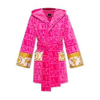 Versace Gemusterter Bademantel - - Nightwear & Lounge - Herren - Rosa - XL