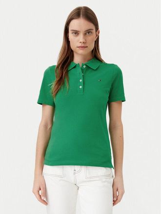 Tommy Hilfiger Poloshirt 1985 WW0WW43225 Gr&uuml;n Slim Fit
