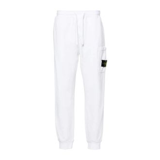 Stone Island Homme, Pantalons, Blanc, Taille: S Pantalon Blanc Ss24