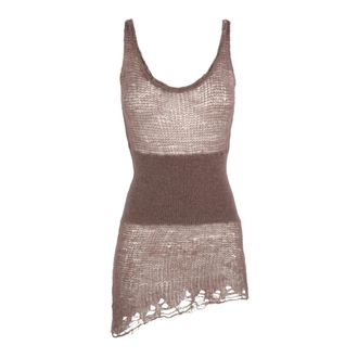 Cortana Femme, Tops, Rose, Taille: 38 FR Top sans manches &agrave; ourlet asym&eacute;trique