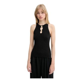 Sessun Rippstrick-Oberteil - - Tops - Damen - Schwarzk - L