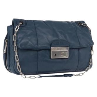 Prada Sac bandouli&egrave;re vintage Pre-owned - Femme - Pre-owned - Bleu - Taille: ONE Size