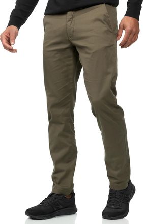 Indicode Herren INWasling Stretchhose aus Baumwolle mit 5 Taschen | Herrenhose Stretch Hose Männer Army, 36/32