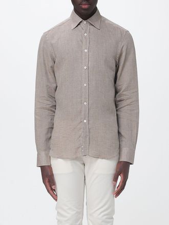 Canali Hemd Herren Farbe Braun