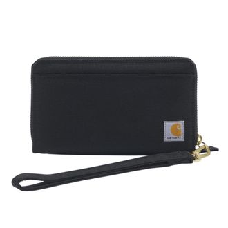 Carhartt Work in Progress Damen Casual Canvas Wallets for Women Geldb&ouml;rse, Nylon Duck Lay-Flat Clutch (Schwarz)