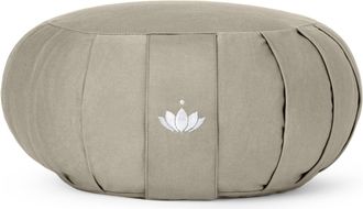 Lotuscrafts Zafu Meditationskissen Yogakissen Zen - Sitzh&ouml;he 15cm - Yoga Zafukissen mit Dinkelf&uuml;llung - Waschbarer Bezug aus Bio-Baumwolle - GOTS Zertifiziert - M