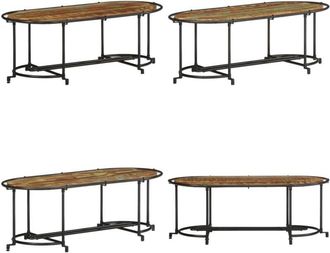 vidaXL Couchtisch 110x55x40 cm Altholz Massiv - Vidaxl