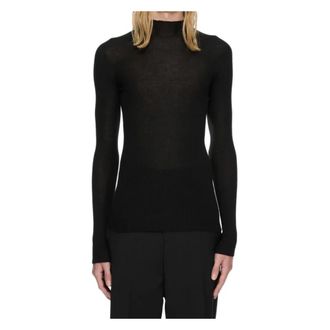 Rick Owens Gerippter Lupetto - - Knitwear - Damen - Schwarzk - XL