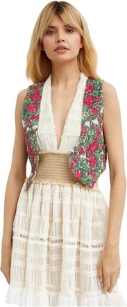 Hemant & Nandita Femme, Vestes, Multicolore, Taille: 40 FR Nova Cambric Vest