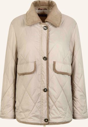 White Label Jacke Steppjacke Mit Cordkragen beige