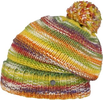 Lierys Fauske Bommelm&uuml;tze Damen Herren Pudelm&uuml;tze mit Schurwolle Made in Germany Gestrickt Oversize Wollm&uuml;tze Herbst Winter hellgr&uuml;n One Size