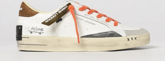 Crime London Skate Bicolor Low-Top-Sneaker aus Leder mit laminiertem Logo