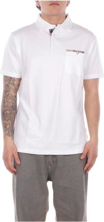 Barbour Homme, Tops, Blanc, Taille: L Corpatch Tailored Polo
