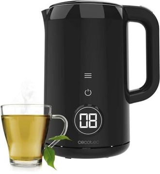 Cecotec Elektrischer Wasserkocher Thermosense 600 Touch Neo, 1,7 l, Touchscreen, 2200 W, innen aus Edelstahl, 7 Temperaturstufen, automatische Abschaltung, Sc