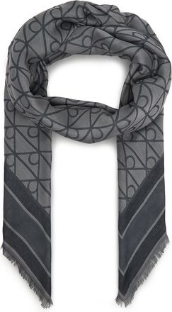 Calvin Klein Tuch Calvin Klein Emblem Aop Jacquard Square Scarf LV04F8080G Schwarz