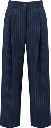 PDR Phisique Du Role Nadelstreifen Anzughose - - Trousers - Damen - Blau - XL