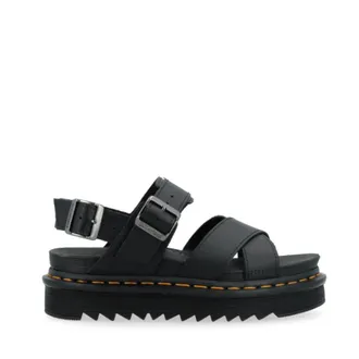 Dr. Martens Femme, Chaussures, Noir, Taille: 38 EU Voss II Athena Sandales &agrave; Brides en Cuir