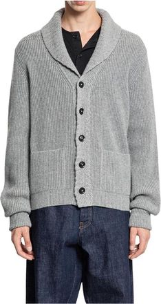 Tom Ford Homme, Pulls, Gris, Taille: L Cashmere Shawl Collar Cardigan