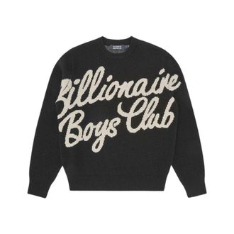Billionaire Boys Club Script Strickpullover - - Knitwear - Herren - Schwarzk - XL