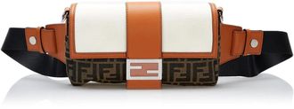 Fendi Bauchtaschen - Zucca Convertible Leather Belt Bag - Gr. ONE SIZE - in Braun - f&uuml;r Damen