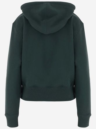 Ami Womens Sweatshirt Cotton Dark Green Top