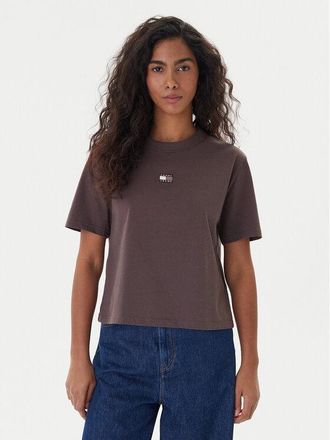Tommy Jeans T-Shirt Badge DW0DW22202 Braun Boxy Fit