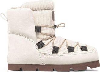 Brunello Cucinelli Schneestiefel mit Monili-Detail - Wei&szlig;