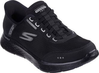 Skechers Herren Go Walk Flex 100% Waterproof Sneaker, Black Textile, 43.5 EU